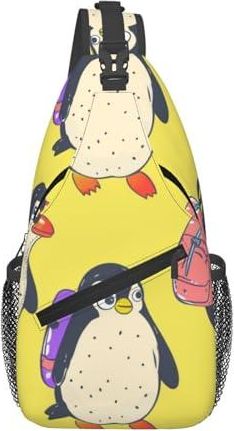 Generic Carry A Bag To School Penguin Crossbody Shoulder Bag Travel Chest Pack Sling Backpack Sling Backpack For Men Hiking Daypack
