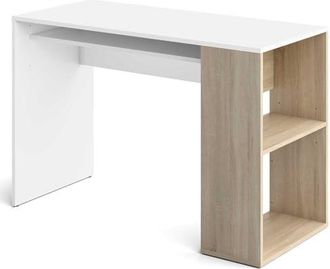Symbiosis TemaHome Yale Schreibtisch, Eiche und Weiß, 114 x 50 x 75,5 cm (B x T x H)