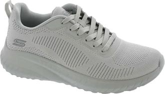 Skechers Femme Squad Chaos-Face Off Baskets, Light Grey Engineered Knit, 37.5 EU