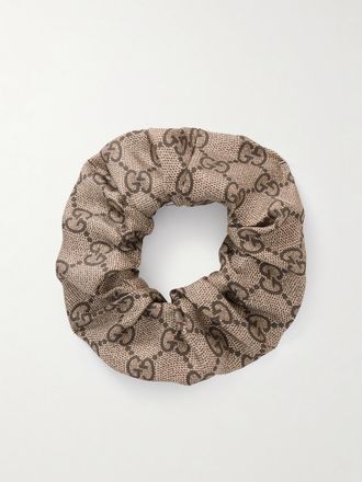 Gucci Haargummi Aus Seiden-jacquard - Neutral