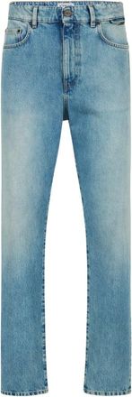 Iceberg Homme, Jeans, Bleu, Taille: W33 Pantalon en denim d&eacute;lav&eacute; aux pierres &agrave; cinq poches
