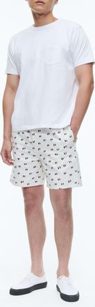 Fursac Short &eacute;lastiqu&eacute; en coton &agrave; imprim&eacute; - Taille XL - Homme