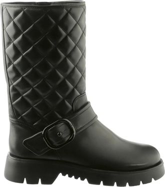 H&ouml;gl Schwarze Meadow Biker Boots mit Memory Foam - - Shoes - Damen - Schwarzk - 37 1/2 EU