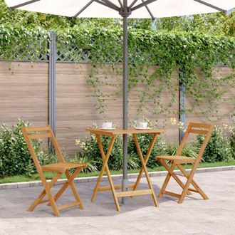 vidaXL Vidaxl - Table pliable de jardin 60x60x75 cm Bois dacacia solide
