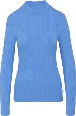 QS by s.Oliver Damen 2158369 Langarmshirt mit Stehkragen, 5361, Medium