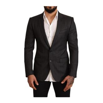Dolce & Gabbana Martini Blazer - - Jackets - Herren - Grau - M