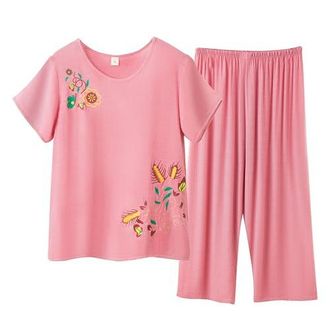 Generic Surv&ecirc;tement pour femme - Deux ensembles de pyjamas europ&eacute;ens et am&eacute;ricains pour la maison pour femmes - Ensemble de d&eacute;tente - Pantalon de surv&ecirc;tement 