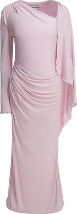 Self Portrait Femme, Robes, Rose, Taille: 38 FR Long Draped Jersey Dress