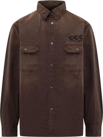 Willy Chavarria Corcoran Overshirt - Homme - Chemises - Brun - Taille: S