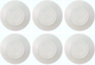 Villeroy & Boch CELLINI Frühstücksuntertasse Ø 18cm 6er Set weiß Porzellan