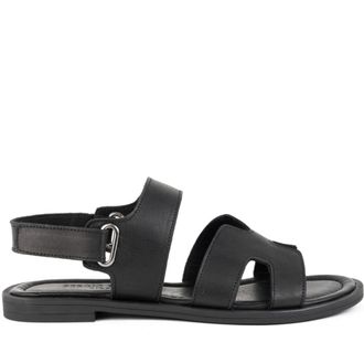 Sergio Moretti Femme, Chaussures, Noir, Taille: 39 EU Sandales Plates Ouvertes