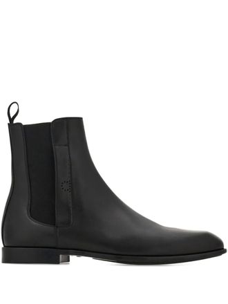 Ferragamo bottes en cuir - Noir