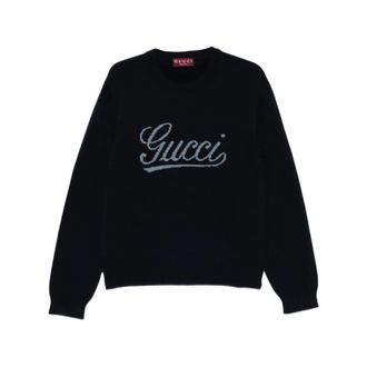Gucci Herren, Strickwaren, Blau, LGr&ouml;&szlig;e