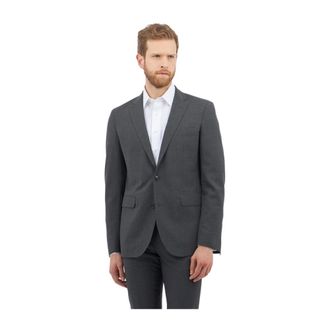 Brooks Brothers Milano Slim-fit Anzugjacke- Twill- 2 Kn&ouml;pfe - - Suits - Herren - Grau - M