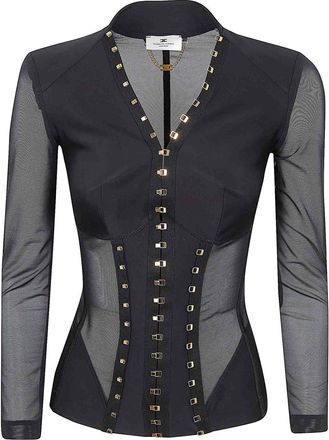 Elisabetta Franchi Bluse - Schwarz