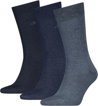 Calvin Klein Classic Sock, Denim, 39-42 (Lot de 3) Hommes
