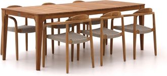 Bellagio la vita attrattiva Bellagio Berbaro/Bruca 220 cm Gartenmöbel-Set 7-Teilig Stapelbar