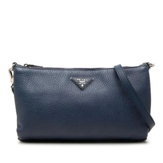 Prada Sac bandouli&egrave;re vintage doccasion - Femme - Pre-owned - Bleu - Taille: ONE Size