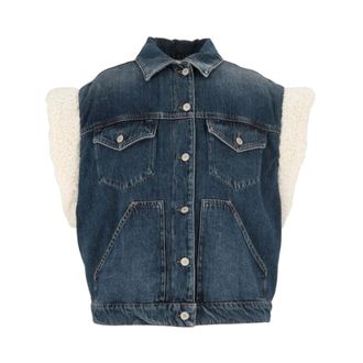 Dondup Gilet Oversize - Femme - Vestes - Bleu - Taille: 36 FR