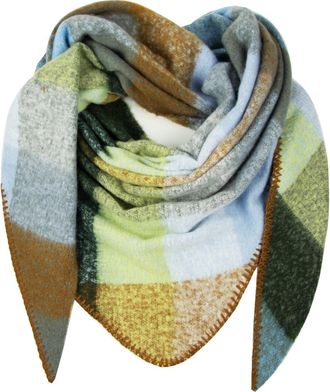 Glamexx24 XXL Damen Halstuch Unisex Schal Poncho - Dreieckige Form, Trendfarben, Winterschal Kariert - Viele Variationen