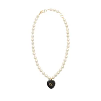 Valentino Garavani Femme, Accessoires, Blanc, Taille: ONE Size Coeur Royal Necklace