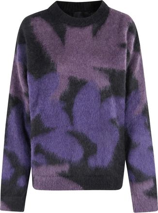 Roberto Collina Gemusterter Pullover - Violett