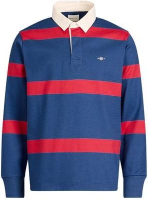 GANT Polo manches longues &agrave; rayures larges