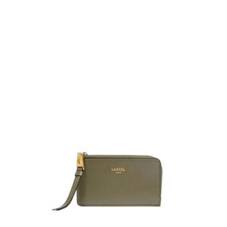 Lancel Porte-cartes zipp&eacute; Origami - Femme - Accessoires - Vert - Taille: ONE Size