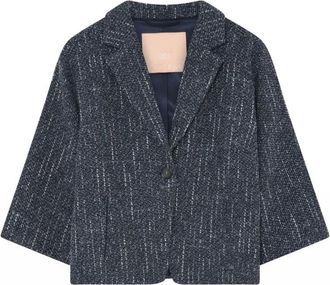 Gustav Femme, Vestes, Bleu, Taille: 36 FR Élégant Blazer Minuit Style Latina
