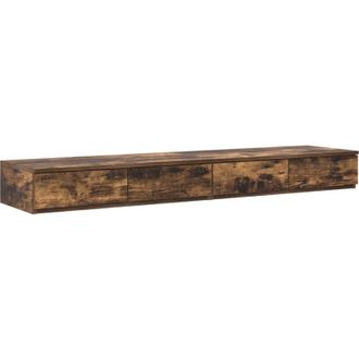 vidaXL Vidaxl - Bettschubladen R&auml;uchereiche 135 x 36.5 x 16.5 cm Holzwerkstoff