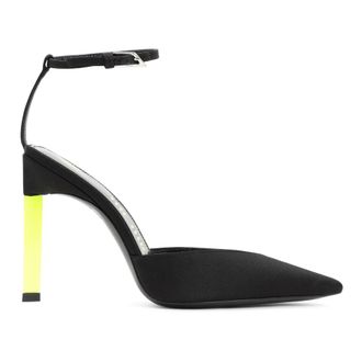 The Attico Schwarze Satin-Pumps mit spitzer Zehenpartie - - Shoes - Damen - Schwarzk - 36 EU