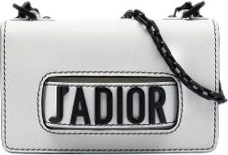 Dior Sac JAdior &agrave; rabat avec cha&icirc;ne Pre-owned - Femme - Pre-owned - Blanc - Taille: ONE Size