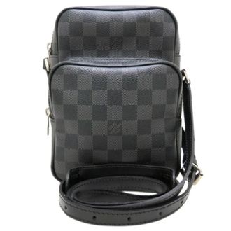 Louis Vuitton Sac &agrave; bandouli&egrave;re Pre-owned en toile Damier - Homme - Pre-owned - Noir - Taille: ONE Size