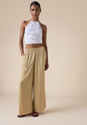 Calzedonia Gl&auml;nzende Palazzohose Hautfarben