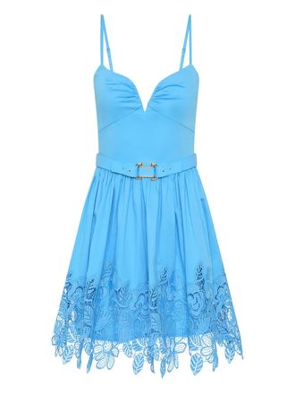 Rebecca Vallance robe courte Montreux &agrave; taille ceintur&eacute;e - Bleu