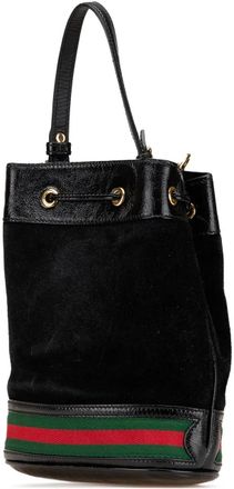 Gucci Hobo Bags - Small Suede Ophidia Bucket - Gr. unisize - in Schwarz - f&uuml;r Damen