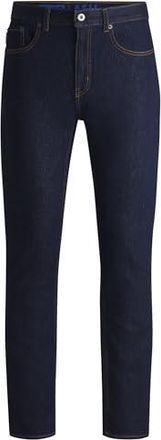 HUGO BOSS Hommes Ash Jean Slim en Denim Stretch Bleu foncé