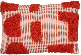 Atmosphera Atmosphera - Kissen Poppy getuftete Baumwolle orange 58x38cm