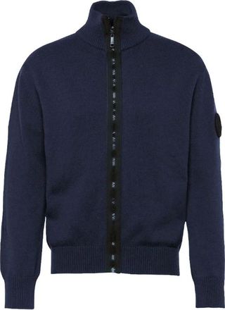 La Martina Homme, Pulls, Bleu, Taille: 3XL Pull en coton et laine avec patch en velcro