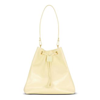 Balmain Femme, Sacs, Jaune, Taille: ONE Size Pulse Calfskin Leather Backpack
