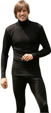 Engel Rolli f&uuml;r Damen u. Herren, Wolle Seide, Engel Natur, Gr. 50/52, Schwarz