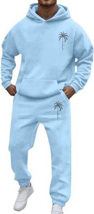 Generic Surv&ecirc;tement de sport 2026 pour homme - Ensemble complet 2 pi&egrave;ces avec sweat &agrave; capuche et pantalon de surv&ecirc;tement - Tenue athl&eacute;tique pour la marche, la