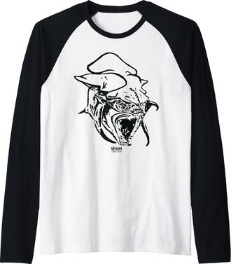 MARVEL Venom: The Last Dance Xenophage Face Print Distressed Raglan