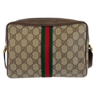 Gucci Pre-owned GG Supreme Canvas Umh&auml;ngetasche - - Pre-owned - Damen - Braun - ONE SIZE