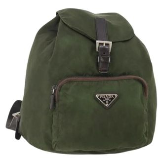 Prada Pre-owned Vintage Rucksack - - Pre-owned - Damen - Gr&uuml;n - ONE SIZE