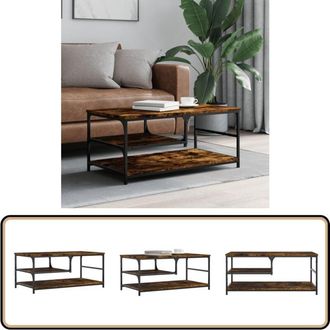 vidaXL Couchtisch R&auml;uchereiche 90x49x40 cm Holzwerkstoff - Couchtisch - Wohnzimmerstil - Holzm&ouml;bel - Holzwerkstoff M&ouml;bel - Sideboard