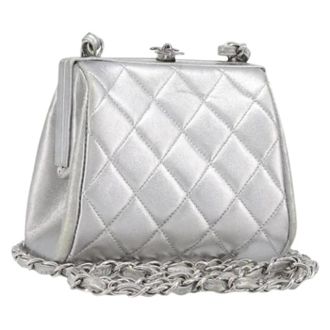 Chanel Mini Pochette Pre-owned - Femme - Pre-owned - Gris - Taille: ONE Size