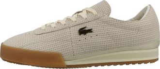 Lacoste Aura Leder-Sneakers - - Shoes - Damen - Beige - 40 EU