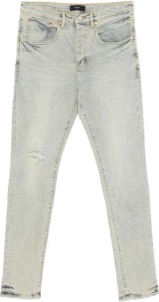 Purple Homme, Jeans, Bleu, Taille: W31 P002 Mid Rise Slim Jean