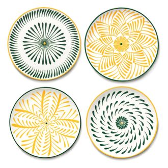 Serax Assiettes &agrave; d&icirc;ner Baazar, Waww La Table - Set de 4 Serax